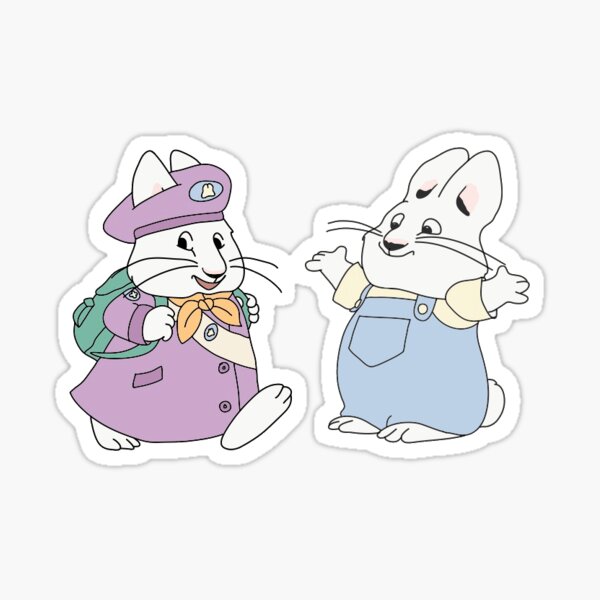 "Max and Ruby drawing" Sticker for Sale by nataliamae1304 | Redbubble