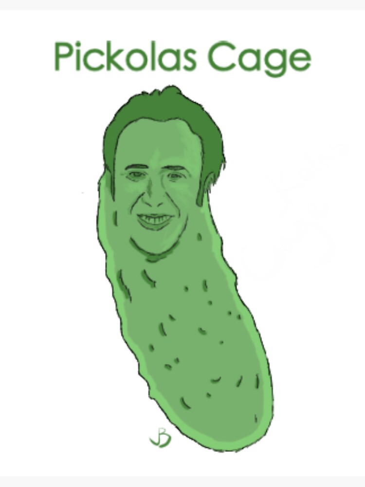 "Pickolas Cage" Sticker by PotatoesAreLit | Redbubble