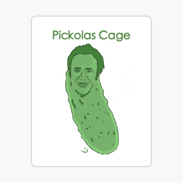 "Pickolas Cage" Sticker by PotatoesAreLit | Redbubble
