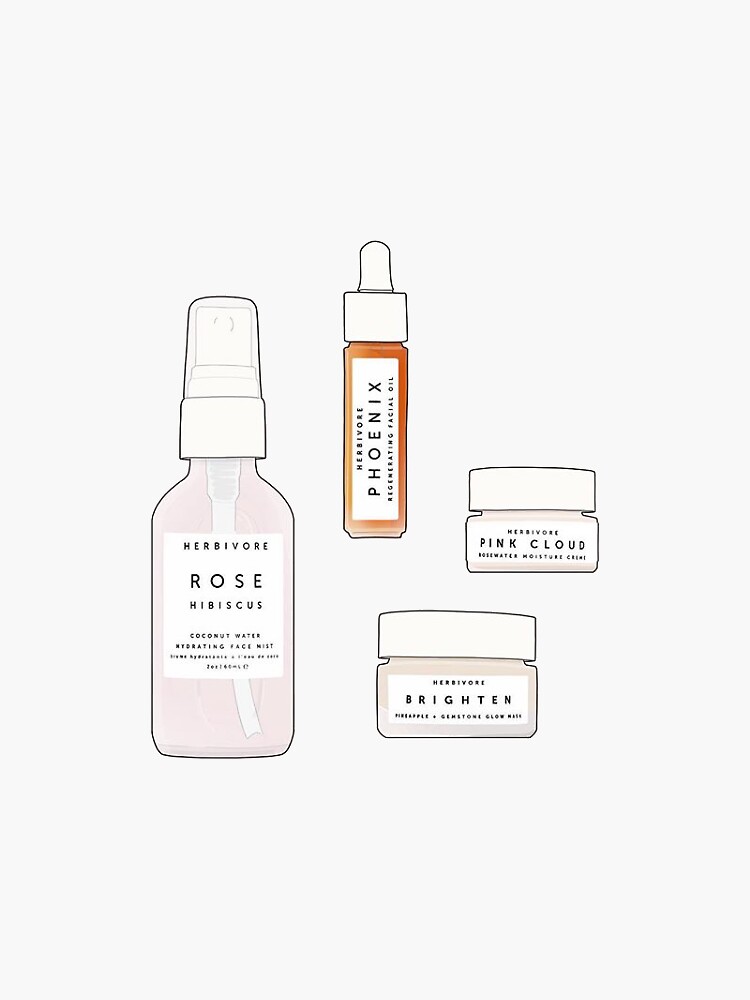 "Skincare Sticker Pack" Sticker for Sale by lilcrystalface | Redbubble