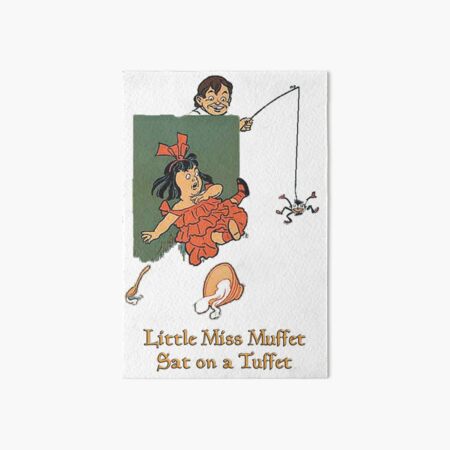 "LITTLE MISS MUFFET SAT ON A TUFFET (#2 Clear background with text ...