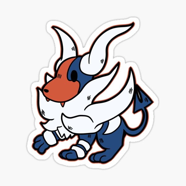 "chibi houndoom" Sticker for Sale by ShinyPrimarinas | Redbubble