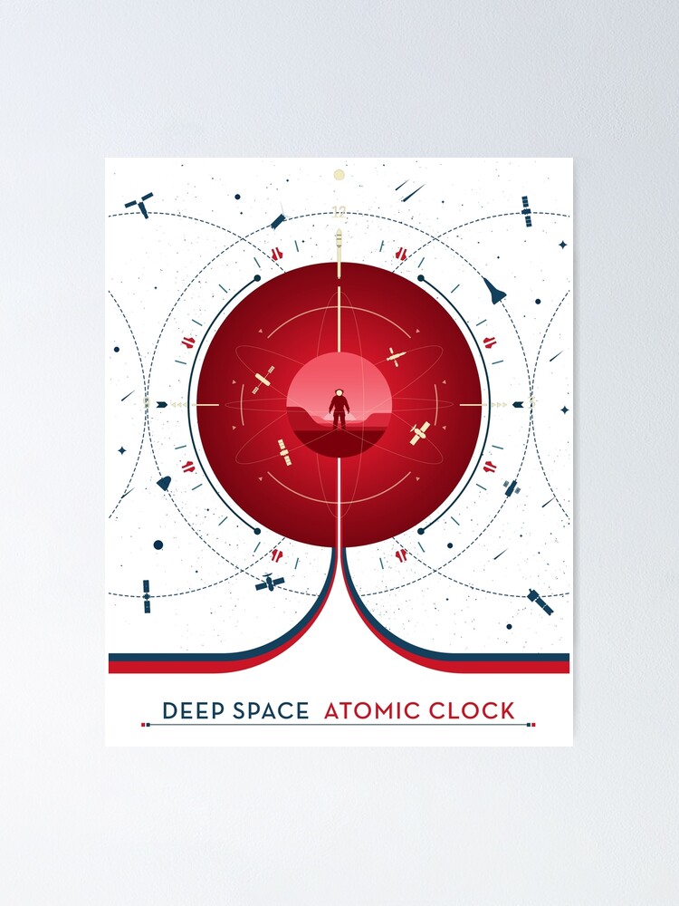"DEEP SPACE ATOMIC CLOCK" Poster for Sale by pablocbudassi | Redbubble