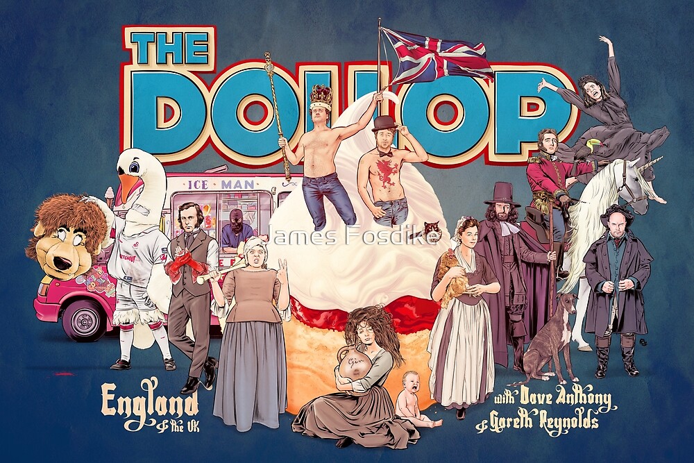 "DOLLOP: England & the UK (poster)" by James Fosdike | Redbubble
