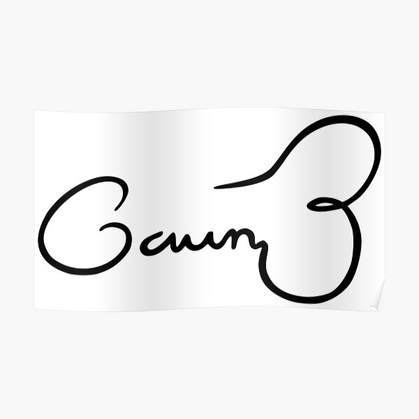 "Gavin Belson Signature " Poster by ArtByNathan | Redbubble