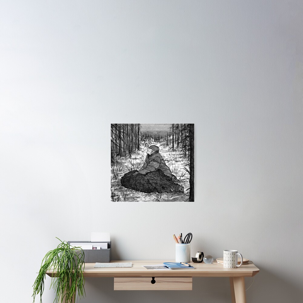 "Spoor film scene - crying over dead boar" Poster by sadnettles | Redbubble