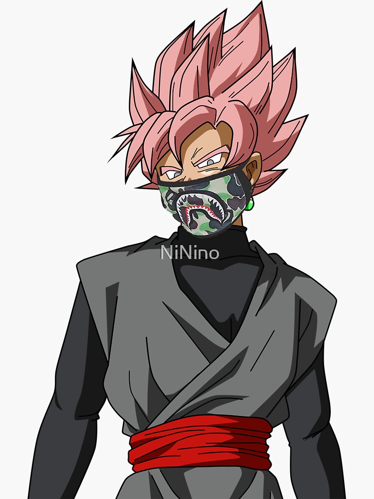 "SSJ ROSE BAPE" Sticker by NiNino | Redbubble