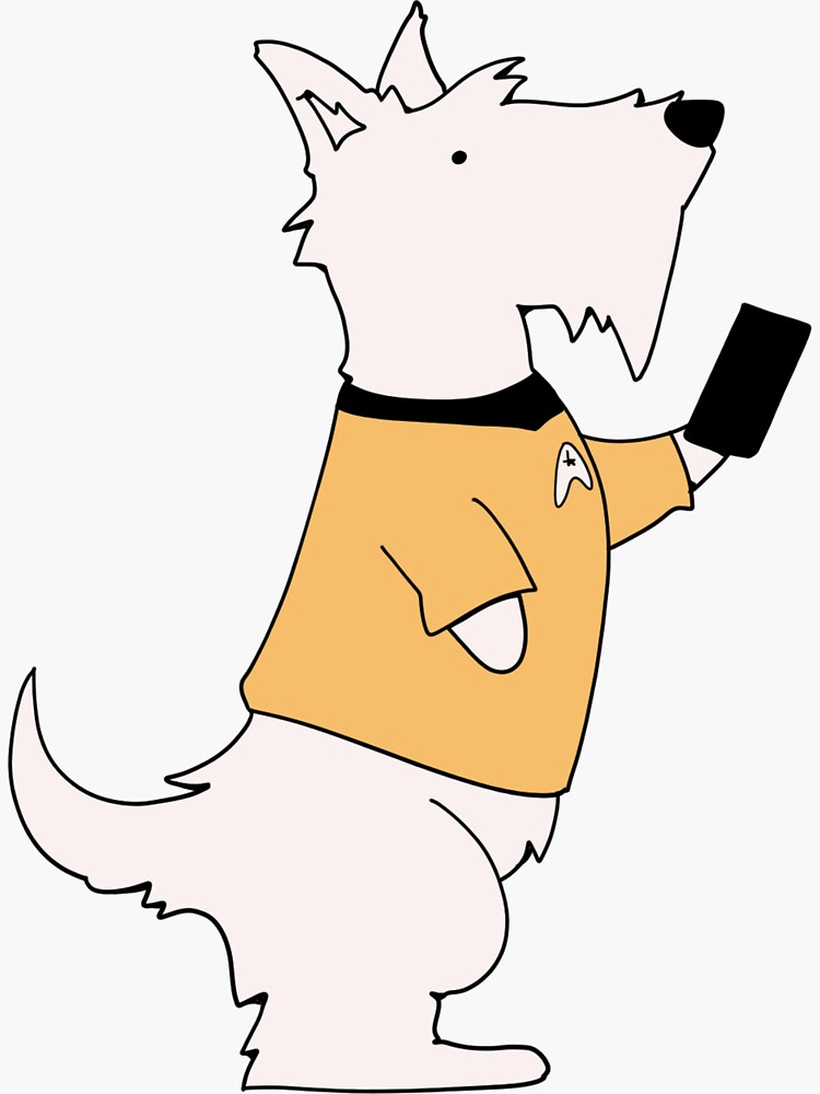 "Beam Me Up Scottie" Sticker for Sale by melarogers | Redbubble