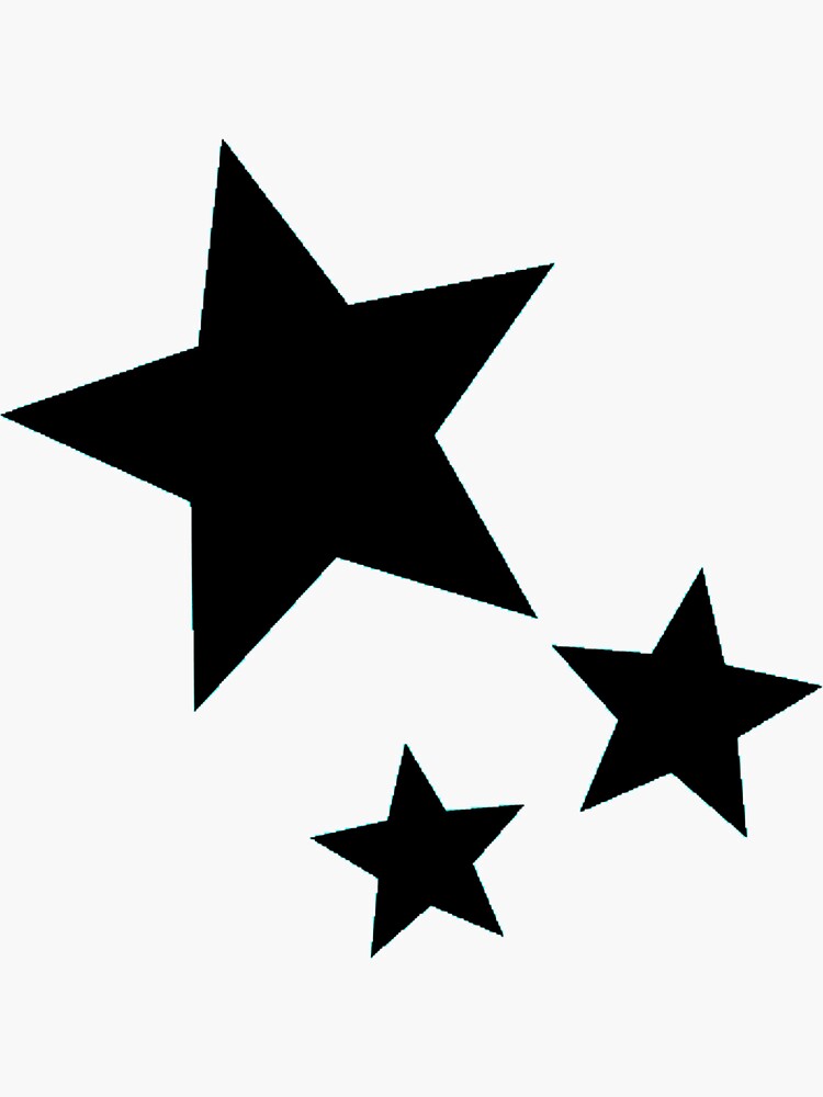 "black stars" Sticker for Sale by lustrovsdesigns | Redbubble