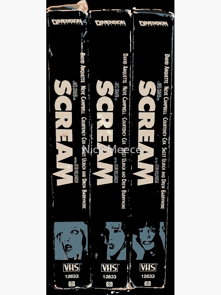 "Scream VHS" Poster for Sale by nickmeece | Redbubble