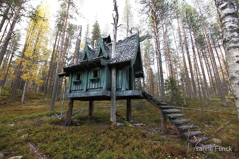 "Viking Treehouse " by Janne Flinck | Redbubble