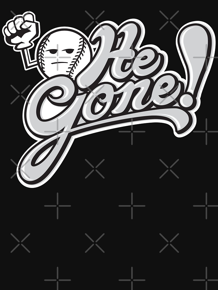 "He Gone Baseball Softball Logo" T-shirt by eightyonenoir | Redbubble ...