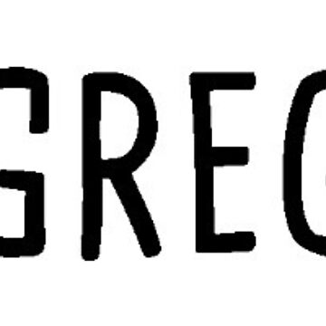"greg logo" Sticker for Sale by cargentar | Redbubble