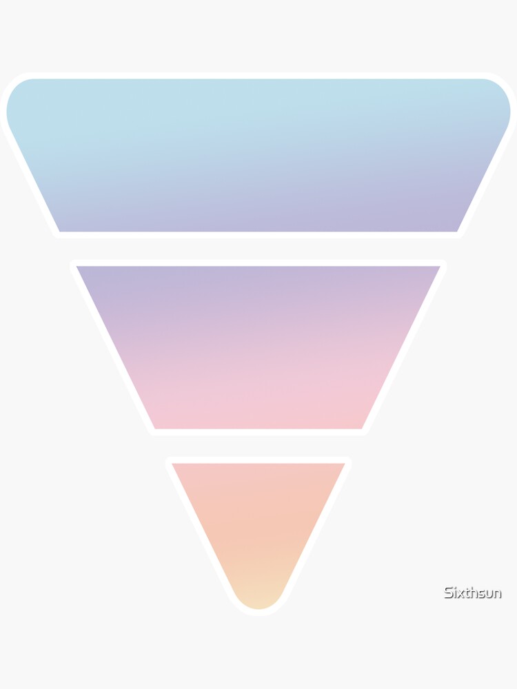 "Triangle Upside Down" Sticker for Sale by Sixthsun | Redbubble