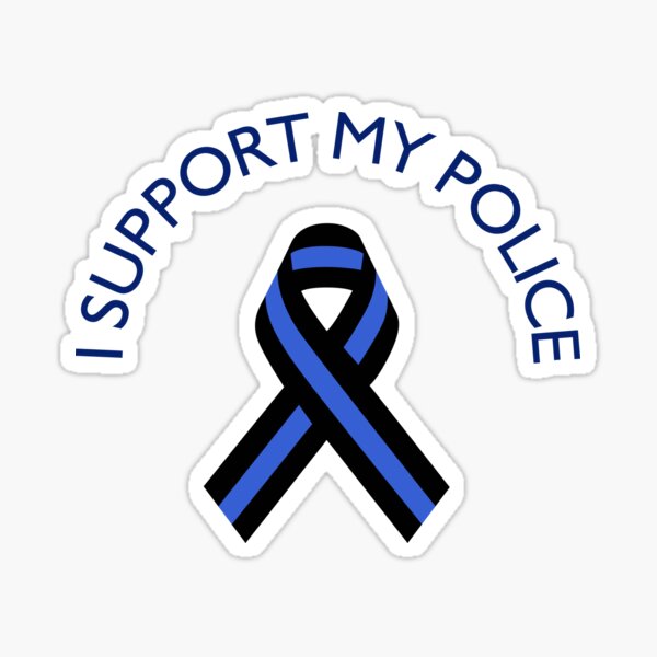 "Police Support" Sticker for Sale by greatnotions | Redbubble