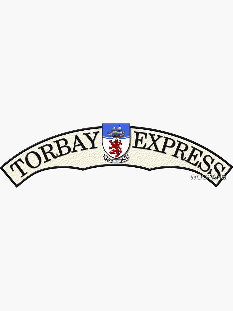 "TORBAY EXPRESS - HEADBOARD" Sticker for Sale by WOOFANG | Redbubble