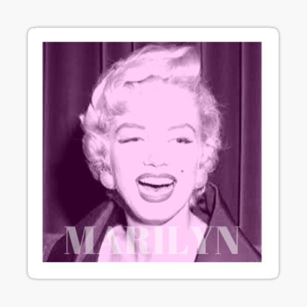 "MARILYN MONROE STICKER " Sticker for Sale by haley-webster13 | Redbubble