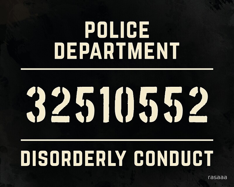 Mugshot Sign Template