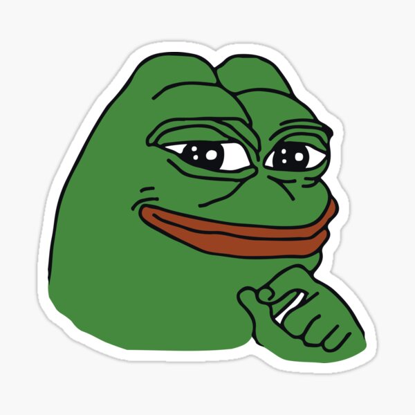 Smug Smile Stickers | Redbubble