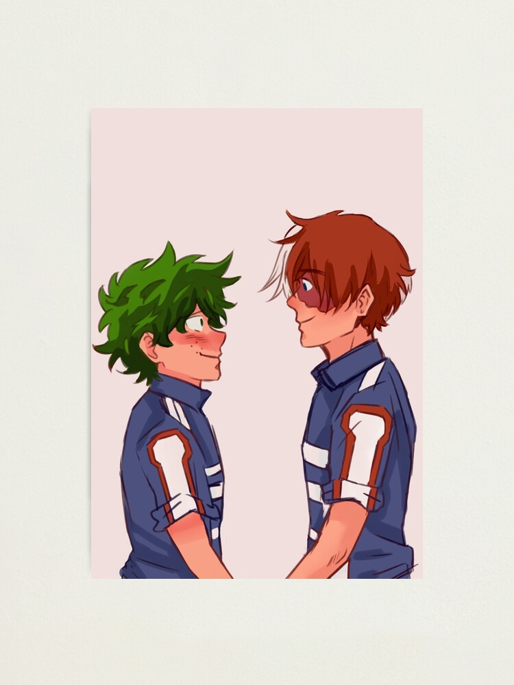 "Todoroki Midoriya Holding Hands Tododeku" Photographic Print by ...