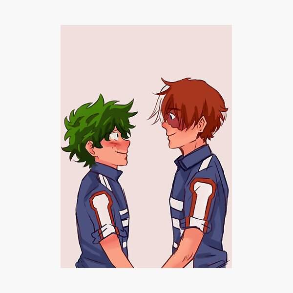 "Todoroki Midoriya Holding Hands Tododeku" Photographic Print by ...