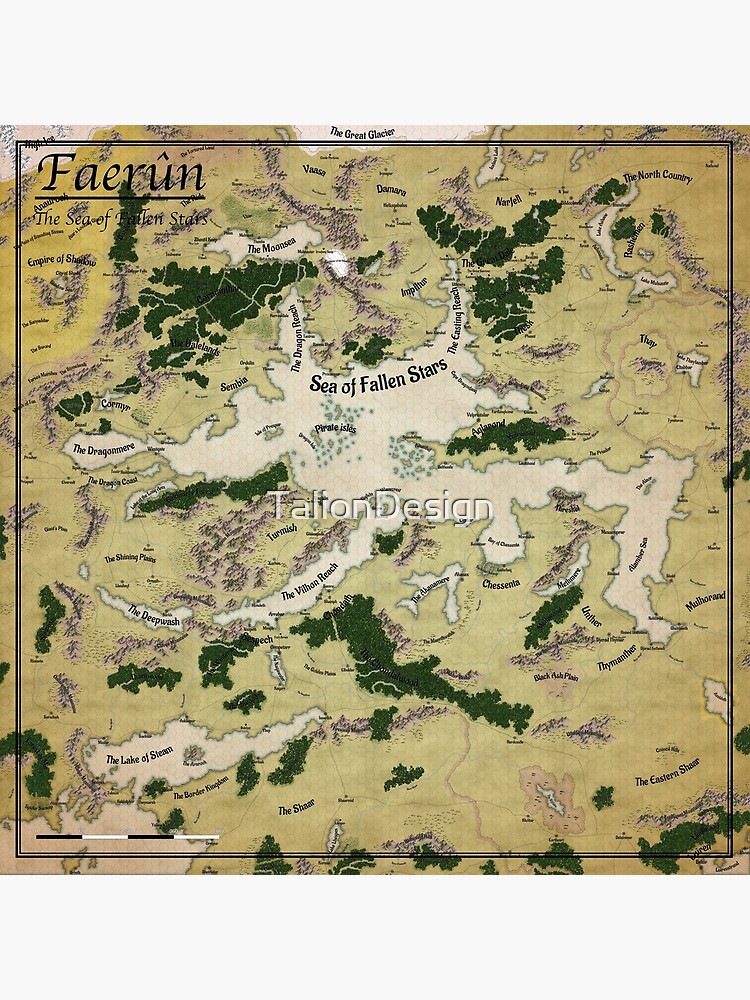 "The Sea of Fallen Stars" Poster by TalionDesign | Redbubble