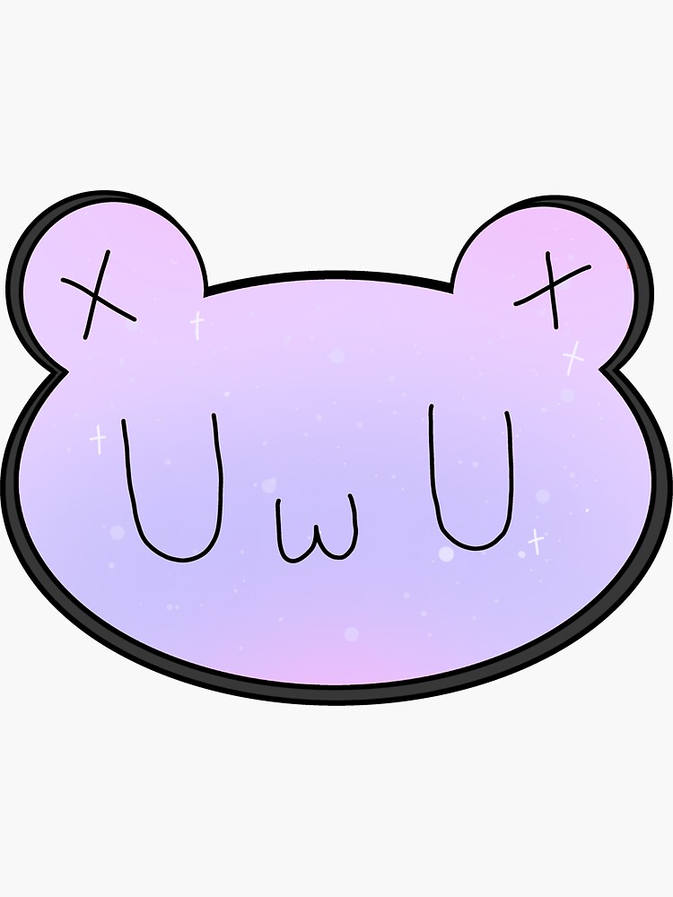 "UwU space bear" Sticker by FelixSin | Redbubble