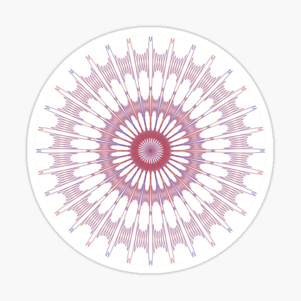 "Concentric Spikes" Sticker by CalebJulius | Redbubble