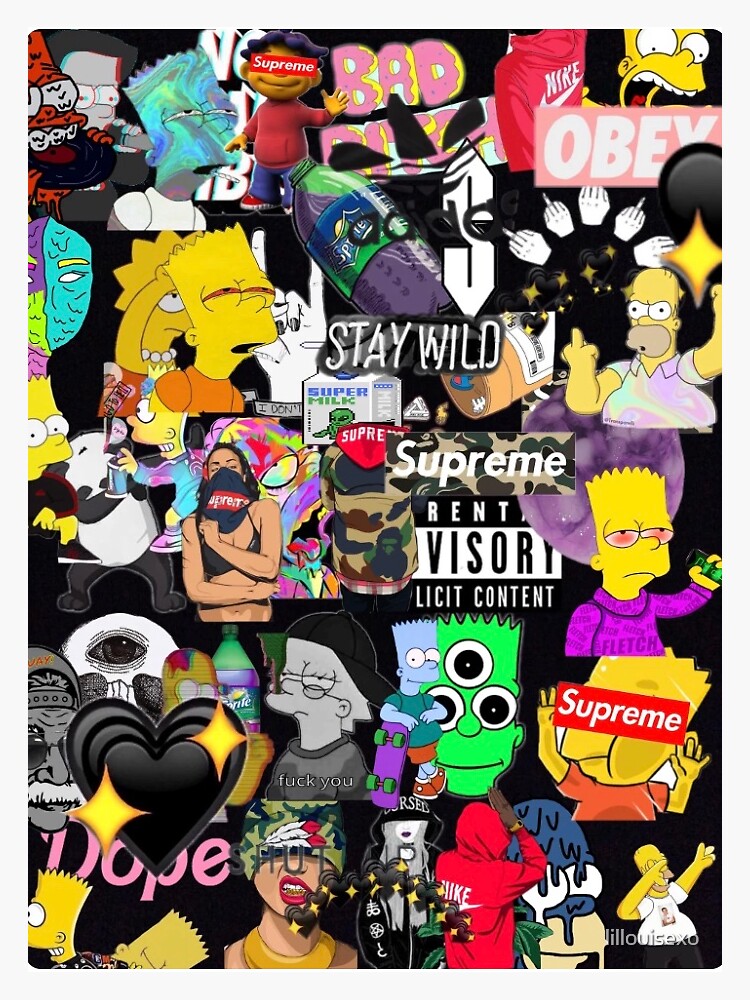 "Dark aesthetic sticker" Sticker by lillouisexo | Redbubble