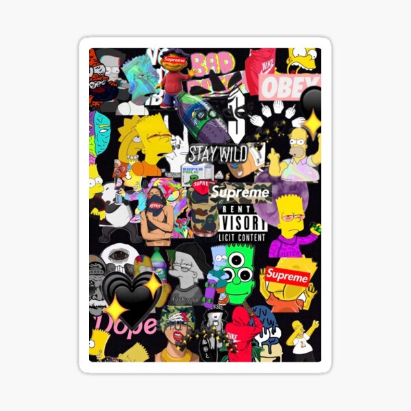 "Dark aesthetic sticker" Sticker by lillouisexo | Redbubble