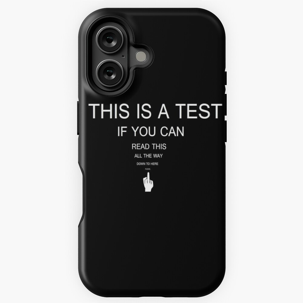 "This Is A Test Funny Meme" Art Print for Sale by willybadu | Redbubble