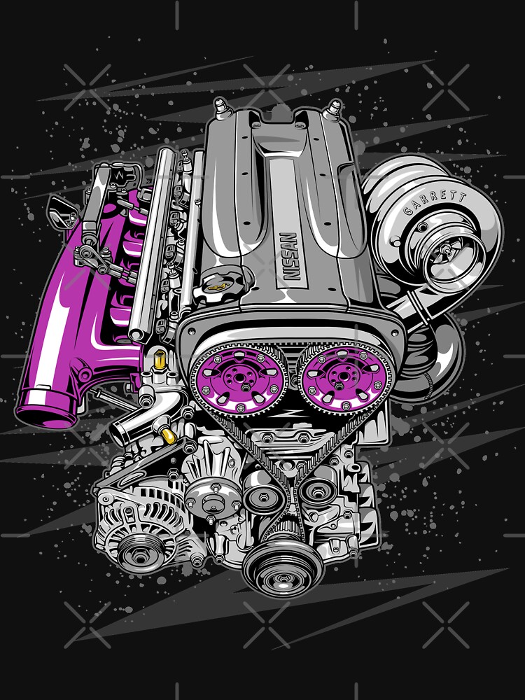 "Nissan RB26 engine" T-shirt for Sale by w1gger | Redbubble | rb26 t ...