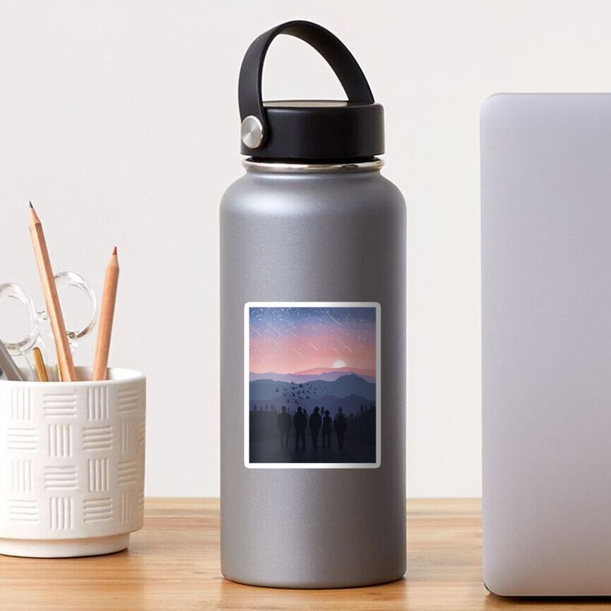 "TRC Sunset Landscape" Sticker for Sale by hbailey-design | Redbubble