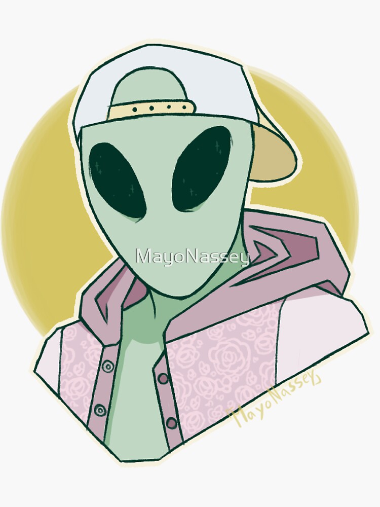 "Mayo Alien Logo" Sticker for Sale by MayoNassey | Redbubble