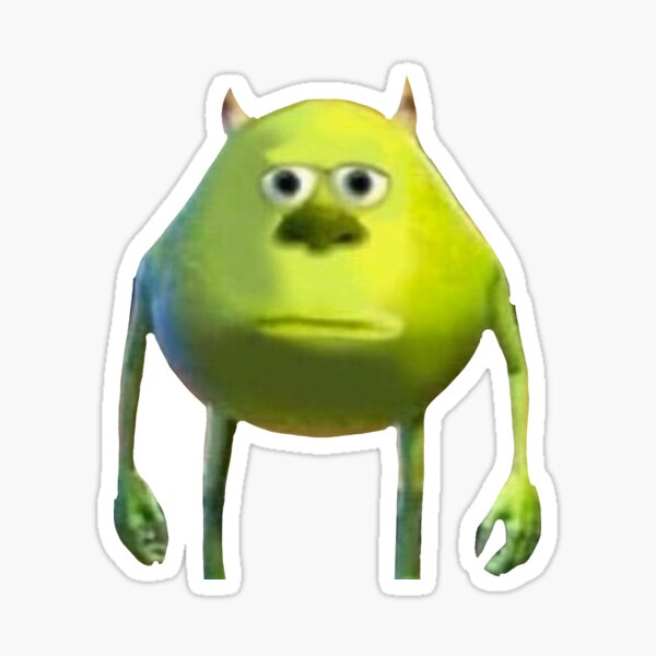"Mike Wazowski meme" Sticker for Sale by Jessicasev | Redbubble