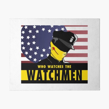 "Who watches the Watchmen? TV SERIES MASKED COP BLOOD SPLATTER" Art ...