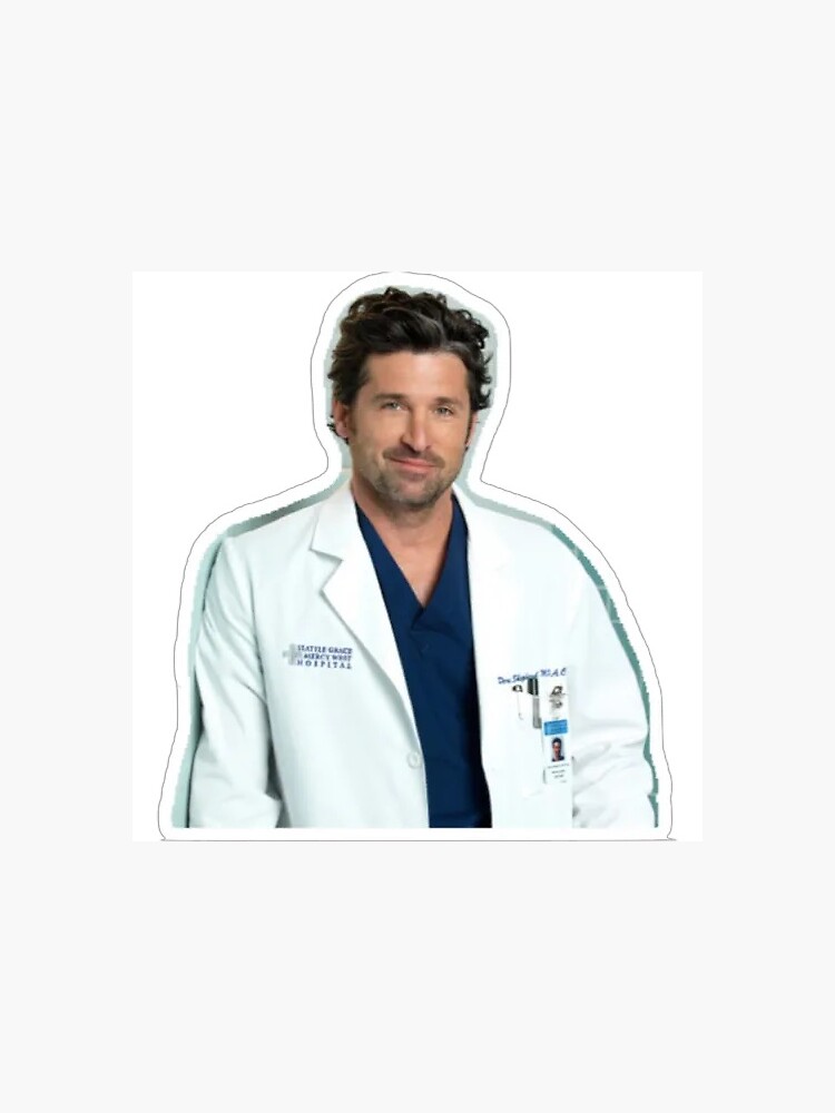 "Derek Shepard Sticker" Sticker for Sale by nkbigbank | Redbubble