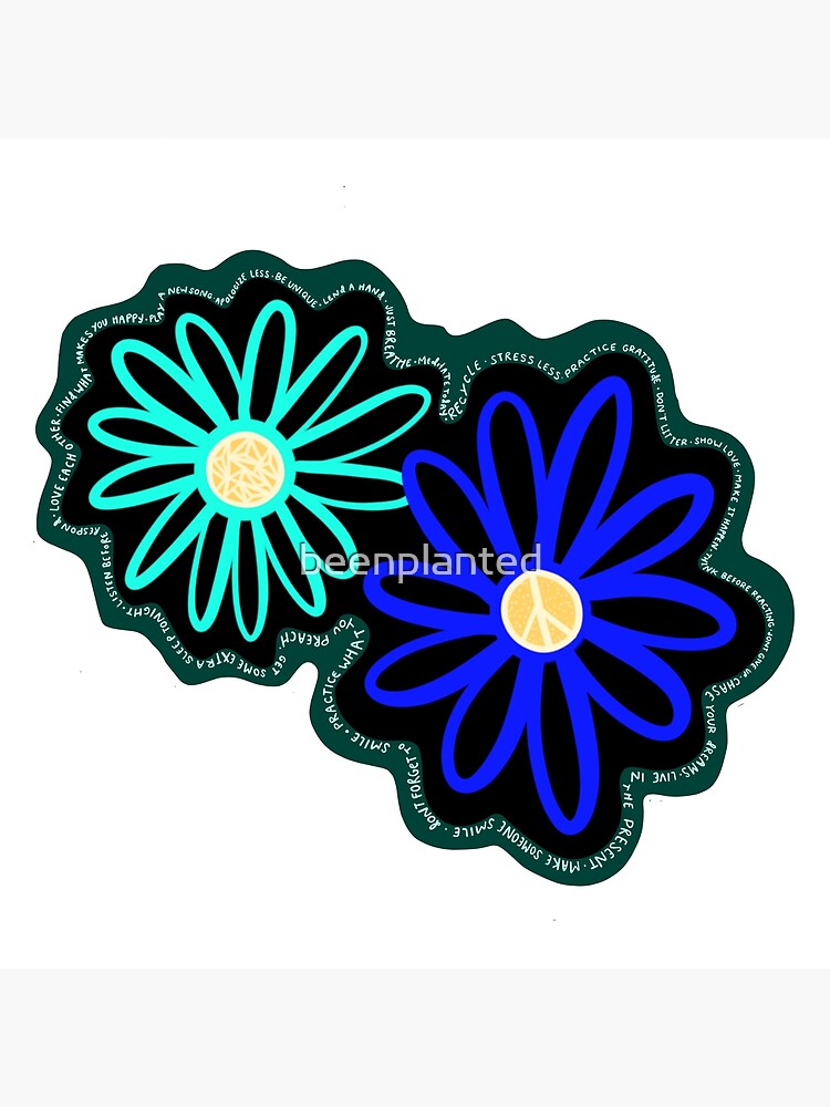 "the flowers of mindfulness" Poster by beenplanted | Redbubble