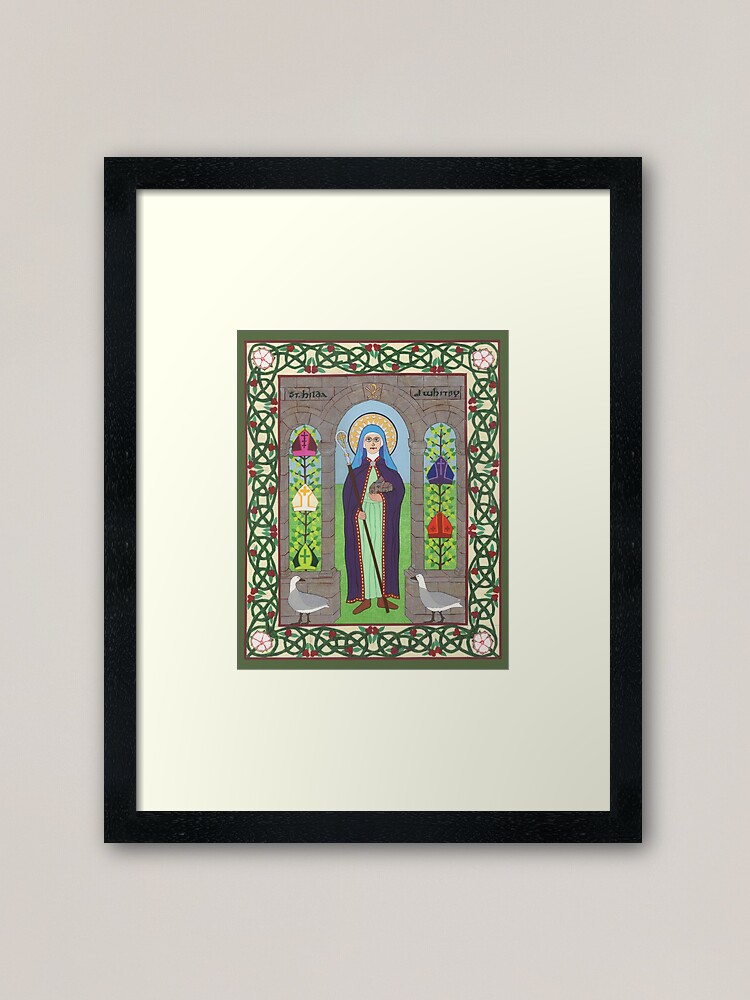 "Icon of St. Hilda" Framed Art Print for Sale by draber | Redbubble