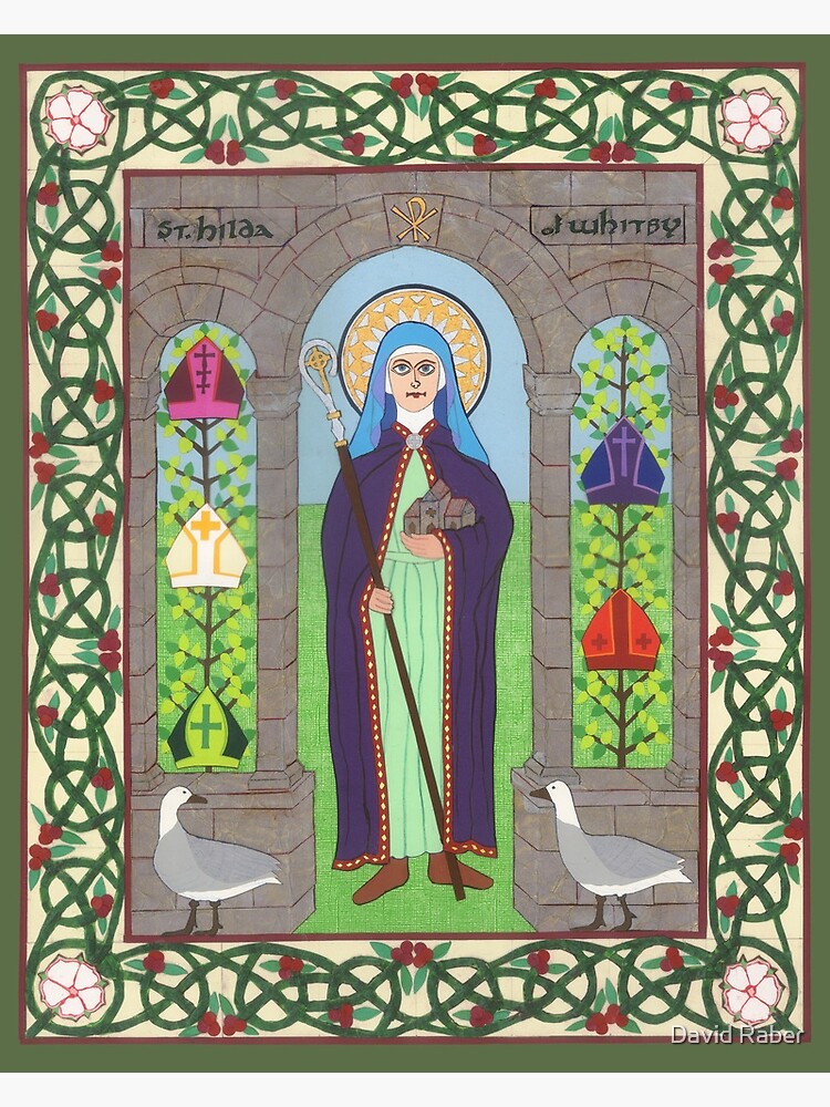 "Icon of St. Hilda" Framed Art Print for Sale by draber | Redbubble