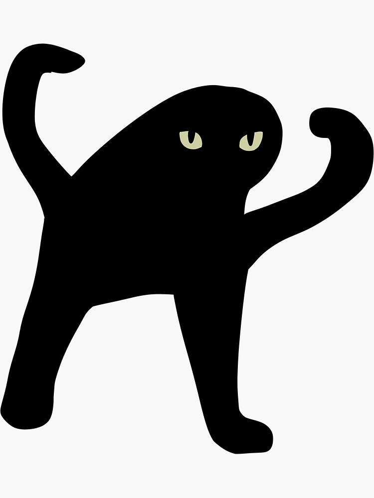 "Cursed Cat" Sticker for Sale by Ghostiles | Redbubble