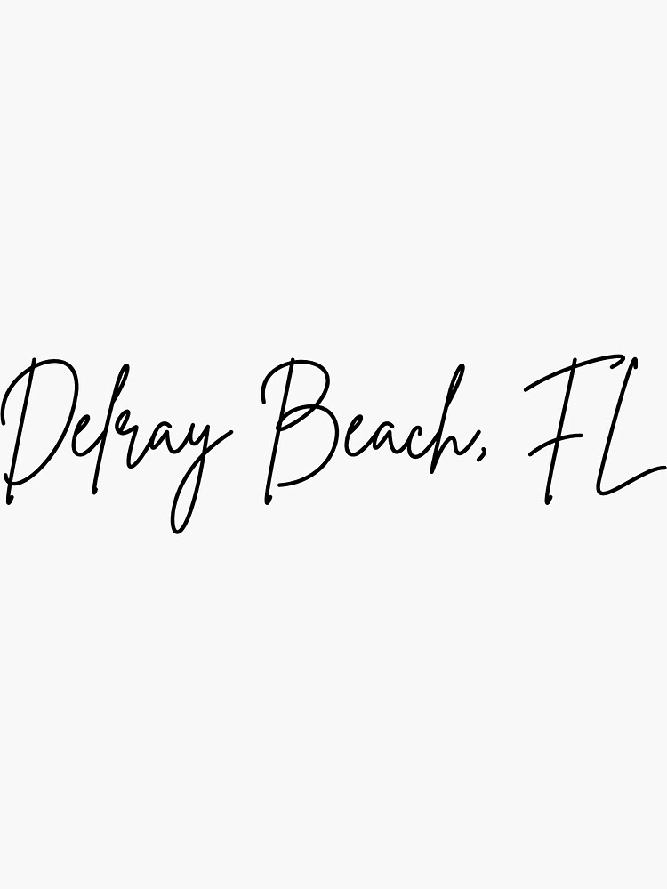 "Delray Beach" Sticker by maddycd610 | Redbubble