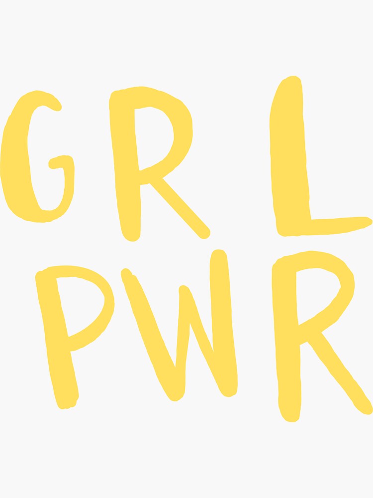 "GRL PWR (Girl Power)" Sticker by Bellawolfe | Redbubble