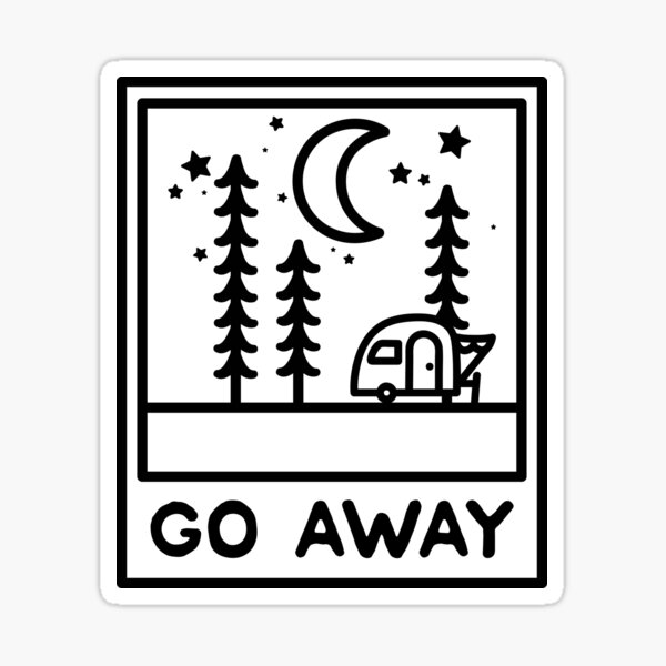"Go Away" Sticker for Sale by TswizzleEG | Redbubble