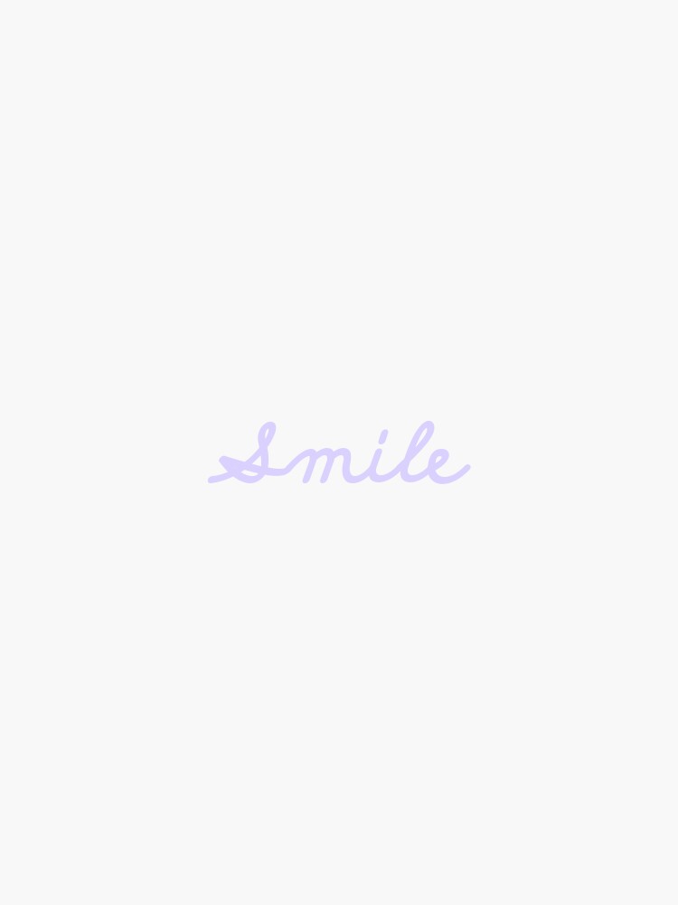 "Word smile sticker " Sticker by dollymilk | Redbubble