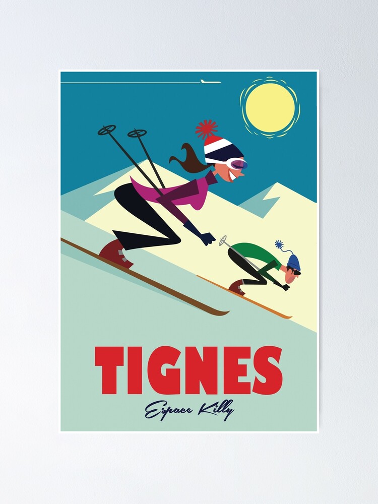 "Tignes poster" Poster for Sale by GAGodel | Redbubble