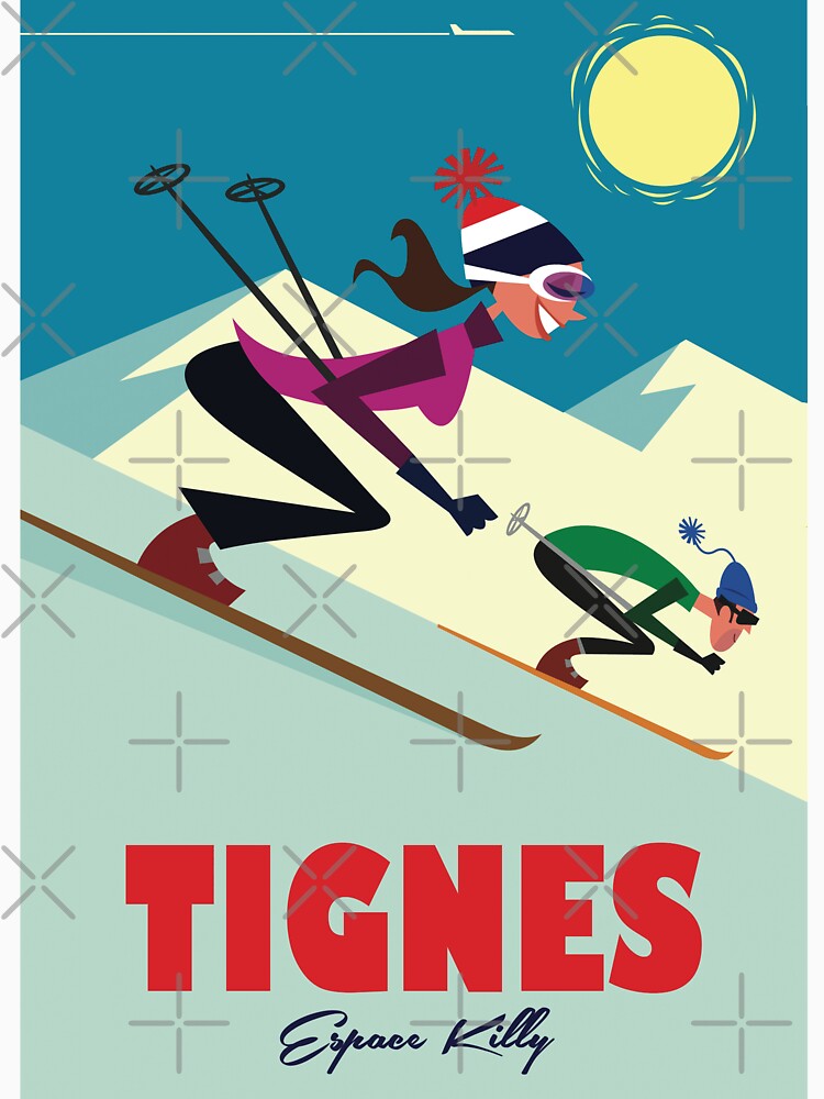 "Tignes poster" T-shirt by GAGodel | Redbubble