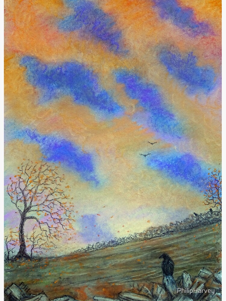 "October Dusk Landscape" Sticker by PhilipHarvey | Redbubble