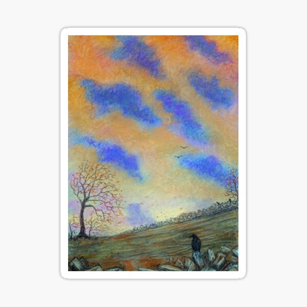 "October Dusk Landscape" Sticker by PhilipHarvey | Redbubble