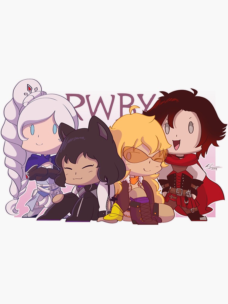 "Team RWBY Chibis 2" Sticker for Sale by EpikBecky | Redbubble
